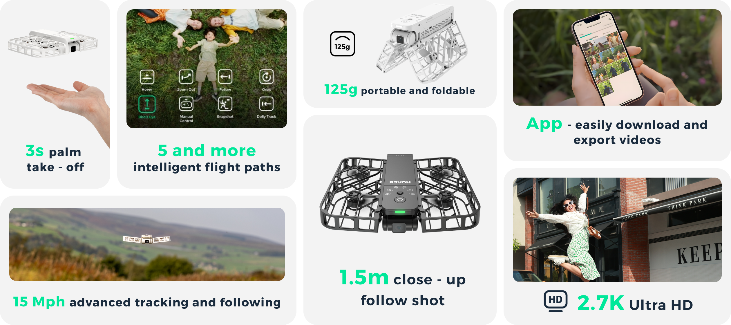 HOVERAir X1 Pocket-Sized Self-Flying Camera Drone Global Store ...